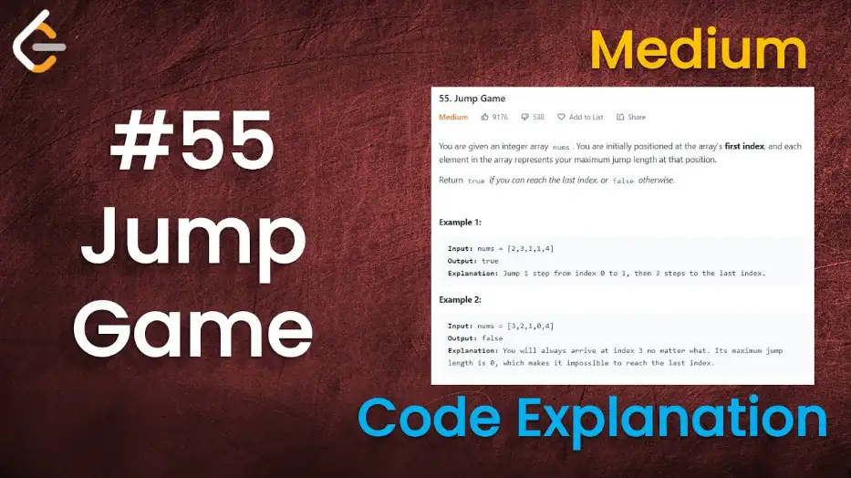 Jump Game LeetCode 55 Greedy DP Reachability